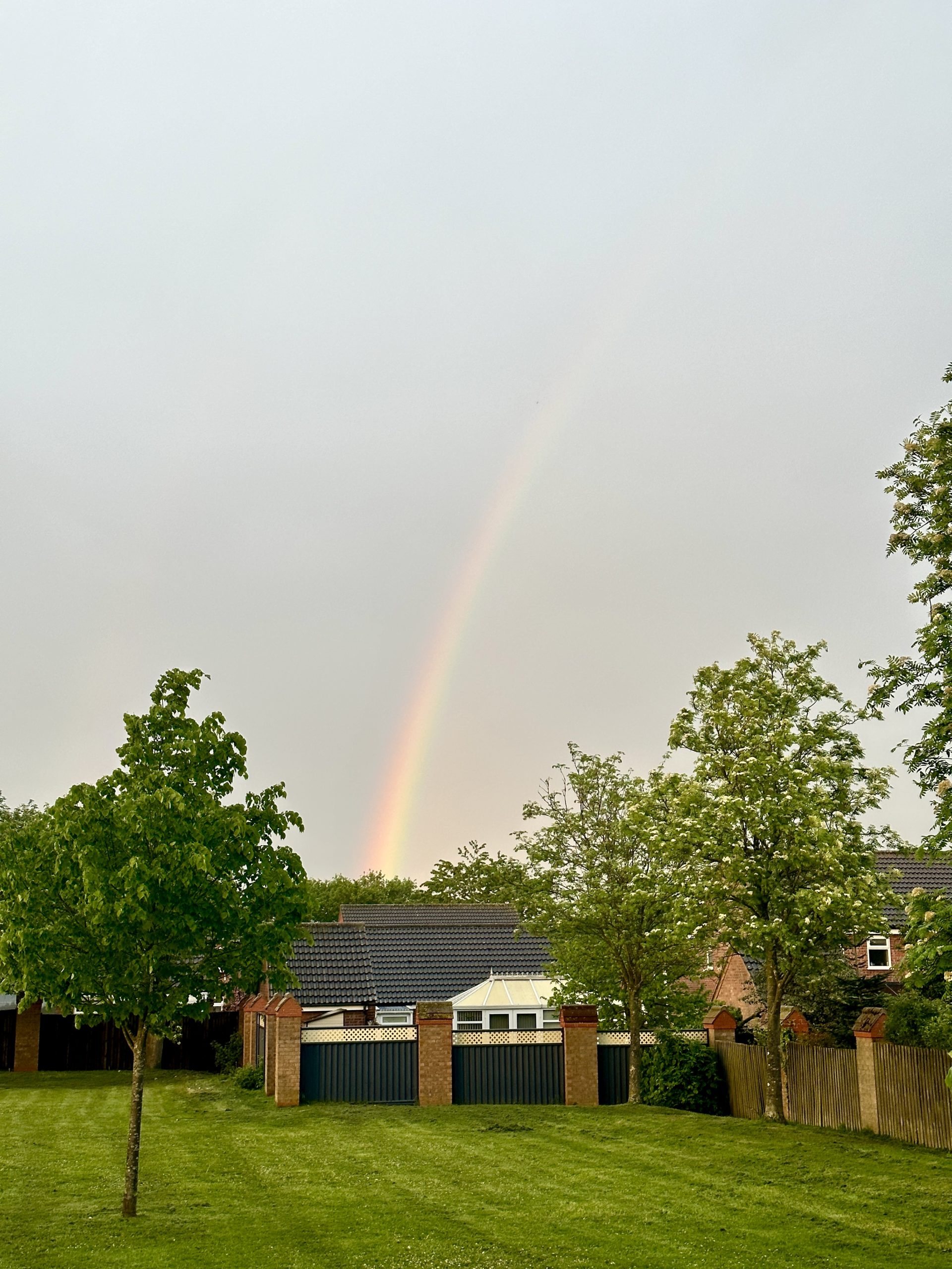 Evening rainbow – Clive's Blog